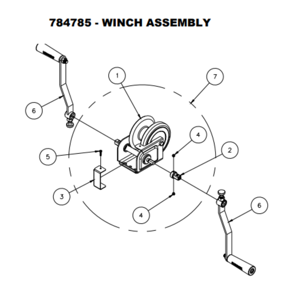 Shop Sumner 784785 Winch Assembly, 2400 Series Lifts | Canada Welding ...