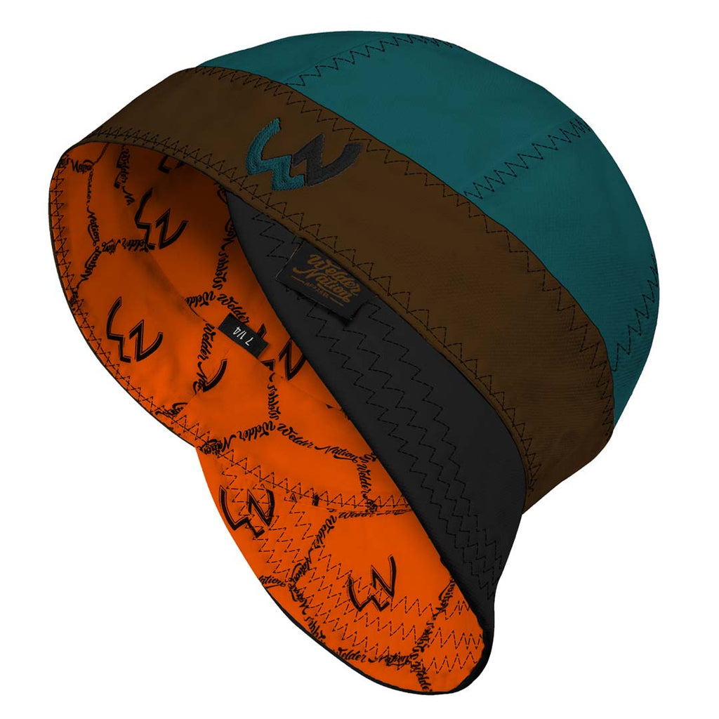 Shop WelderNation The Remington Tan/Black/Orange Welding Beanie ...