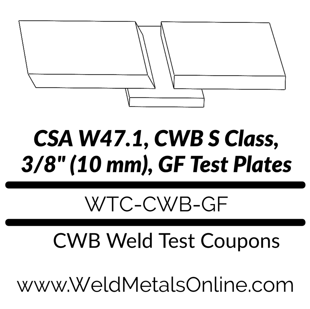 Shop CSA W47.1, classe CWB S, coupons de test de soudure GF | Canada ...